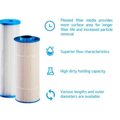 中国 High Filtration Accuracy and Temperature Industrial Cartridge Filters 販売のため