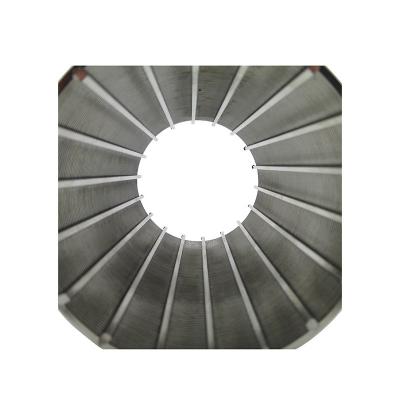 China Welded End Connection Wedge Wire Screen with V-shaped Profile Slot Opening 0.02mm-15mm à venda