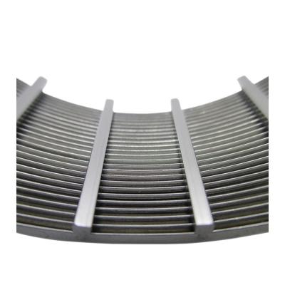 China Welded End Connection Wedge Wire Screen with V-shaped Profile Slot Opening 0.02mm-15mm à venda