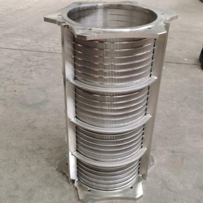 China Polished Wedge Wire Screen with Round Profile Packaging Pallet à venda