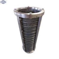 China wire wrapped filter/johnson Wedge Wire Screen Mesh/Wedge wire Flat Coanda screen for sale