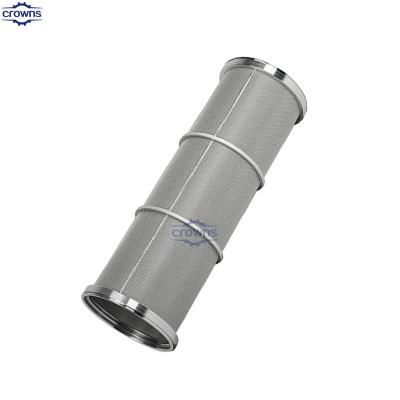 Cina Customize Stainless Steel Wedge Wire Mesh Filters with Round Perforated Pipe/Tube in vendita
