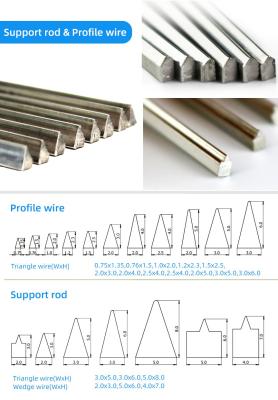 中国 Wedge Wire Screen for Packaging Wooden Case Width 0.5m-2.0m Filter Rating 27%-80% 販売のため