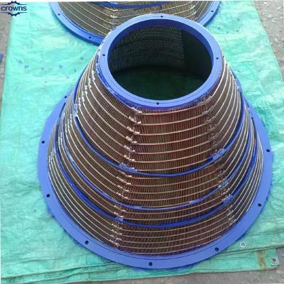 Cina SS 304 316L Cestello per centrifuga in filo a cuneo per centrifuga in vendita