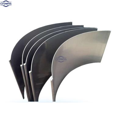 Cina SS316 50micron 75 micron 120 angolo filo a cuneo filtro a seta a piega schermo per la produzione di amido di mais in vendita