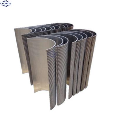 Cina Schermo parabolico Johnson 20 30 40 50 100um 304 Ss Schermo della curvatura del setaccio metallico del cuneo in vendita
