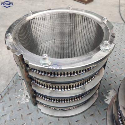Cina 304 316 Micron filo a cuneo in acciaio inossidabile Johnson reticolare filtro con schermo rigidificatori in vendita