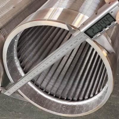 Cina Inlet Pulp Consistency 1-4 Basket for Paper Industry with Minimum Slot Width 0.10 Mm in vendita