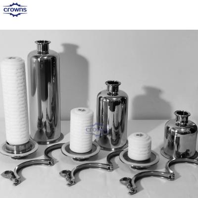 Cina V-Clamp Inlet 2 Bag Size Industrial Water Filtering System For Water Purification in vendita