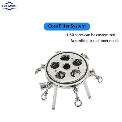 Cina V-Clamp Inlet 2 Bag Size Industrial Water Filtering System For Water Purification in vendita