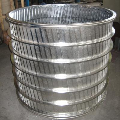 中国 Wire Size 2x3mm Wedge Wire Screen for Filter Rating 27%-80% Filter Mesh 販売のため
