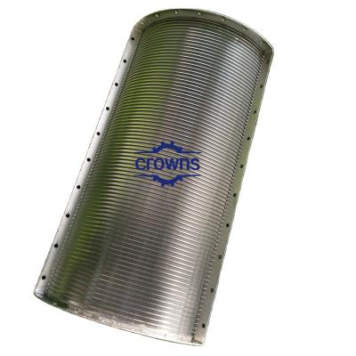 Cina Stainless Steel Wedge Wire Curve Screen Flat Screen Panel For Fishpond filtration in vendita