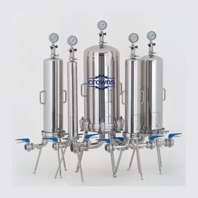 Cina 304/316L In acciaio inossidabile cartuccia filtro singola multi per il trattamento dell'acqua di olio di vino filtro dell'acqua industriale in vendita