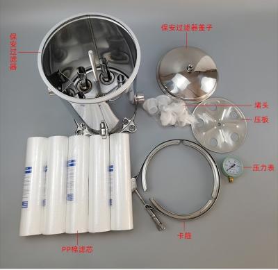 Cina 2-20 Cassa del filtro ad alta pressione per cartucce con connessione a flange in vendita