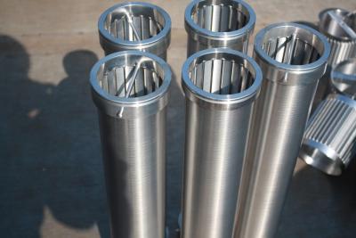 Cina Filtrazione di precisione Johnson Wedge Wire Screens in forma di V Profilo 25-350 micron Apertura 7 - 10 mm in vendita