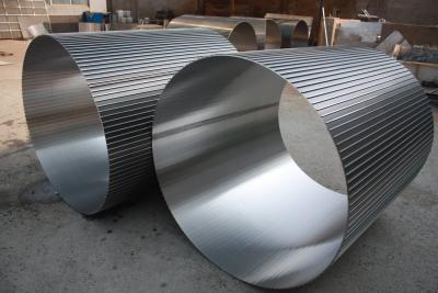 Cina schermo in acciaio inossidabile a cuneo 7-10 mm apertura di filtrazione ad alta resistenza 25-350 micron in vendita
