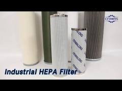 Pleated Industrial HEPA Filter Dust Collector Fiberglass High Flow