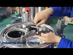 Two Core Cartridge Industrial Water Filtering 1000L/H SS Housing Precision