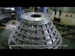 Customized Stainless Steel Centrifuge Basket 150mm Width for Customized