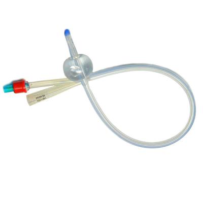 Cina Silicone bidirezionale a 16 pollici a 10 pollici 100% di irrigazione del catetere di Foley per maschio e femminile in vendita