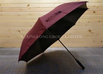 China 30 Inches Carbon Fibre Golf Umbrella , Double Canopy Vented Golf Umbrellas With Logo for sale