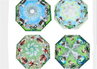 China Small Transparent Rain Umbrella Plastic See Through Umbrellas Poe Material for sale