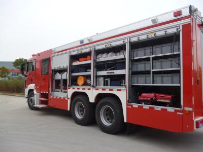 Cina 6×4 piatto d'acciaio del pedale di Ton Fire Equipment Truck With di potere 18 dell'azionamento 265KW in vendita