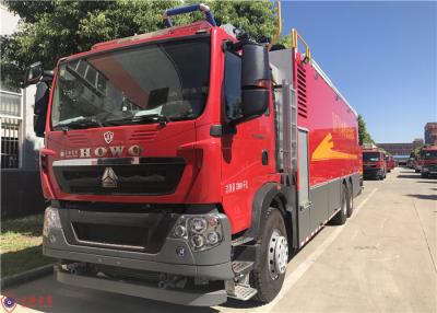 Cina 6x4 camion dei vigili del fuoco interurbano del rifornimento idrico dei sedili dell'azionamento due con il tubo flessibile automatico di presa in vendita