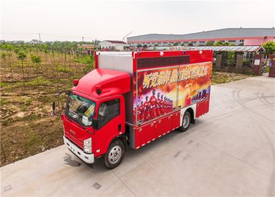 Cina I telai di ISUZU 2 sedili 4x2 conducono il camion dell'attrezzatura del fuoco di pubblicità con la disposizione ragionevole in vendita