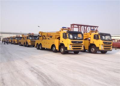 Chine 90 camion de naufrageur diesel de route d'entraînement de la vitesse 10×4 de km/h avec la cabine pour pour deux personnes à vendre