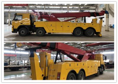 China Diesel Fuel Road Wrecker Truck Max Speed 90 Km / H 2 Pieces Winch D13 Engine for sale