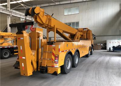 Κίνα 360 περιστρεφόμενο γερανών οδικού Wrecker φορτηγό αποκατάστασης φορτηγών 400hp 8*4 βαρέων καθηκόντων προς πώληση