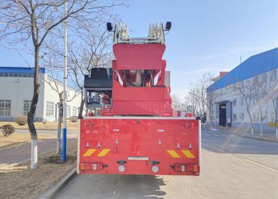 Cina CIMC 250kw singolo camion dei vigili del fuoco di scala aerea della carrozza 32m con la gabbia di lavoro 400kg in vendita