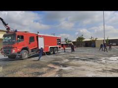 29 Ton 6x6 Drive ARFF Airport Airplane Fire Truck with Foldable Rescue Boom