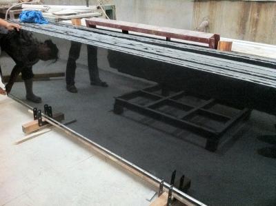China absolute black granite slab for sale