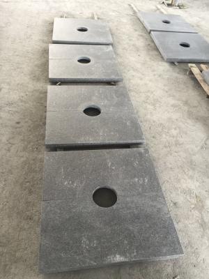 China 3cm 5cm flamed black basalt g684 base stone for sale