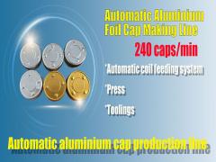 250mm Metal Can Making Machine Automatic Aluminium Foil Cap Making Line