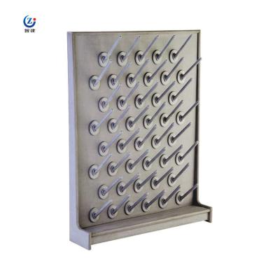 China Anti-Slip Lab Peg Board Laboratory Drying Rack met 10 cm gespaarde druppelgaten Te koop