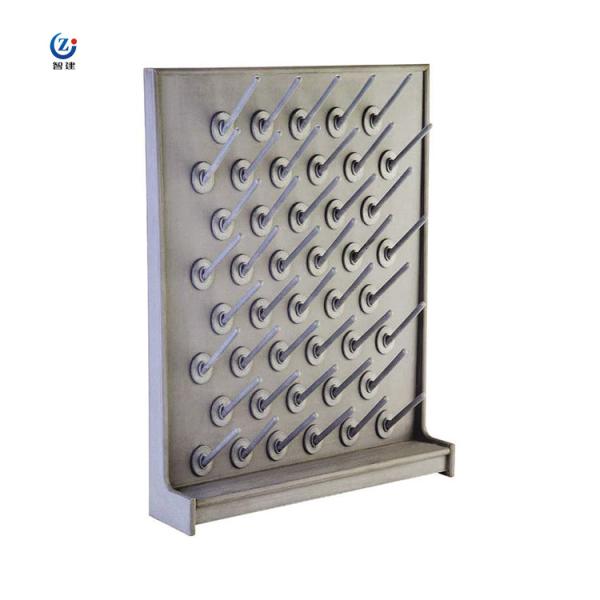 Rack di asciugatura anti scivolamento per laboratorio con buchi a goccia spaziati di 10 cm