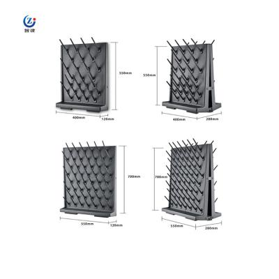 China Anti-Slip Lab Peg Board Laboratory Drying Rack met 10 cm gespaarde druppelgaten Te koop