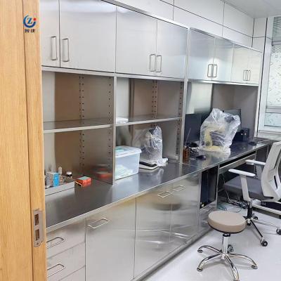 China Rust Proof Stainless Steel Lab Bench Heavy Duty Laboratory Center Table L750*850mm for sale