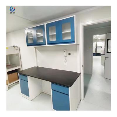 China Acid Resistant Lab Wall Bench Epoxy Resin Table Top Laboratory Work Table for sale