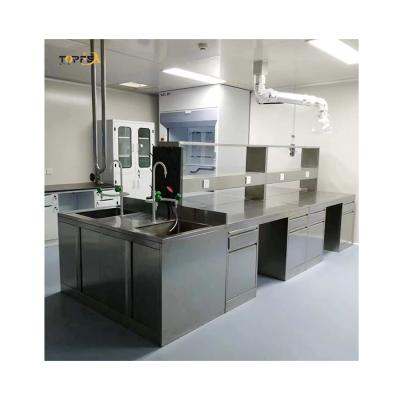 China Polished Stainless Lab Table , W750mm Anti Rust Chemistry Lab Working Table for sale