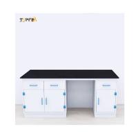 China Anti Alkali Polypropylene Lab Bench Workstation With Socket Accessories for sale