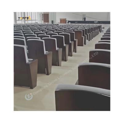 China Ergonomic Black Church Chair / Training Chair With Armrests Heavy Duty Construction Foldable Design for sale