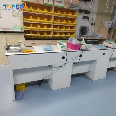 China Customizable Length*W750*H850mm Lab Wall Bench For Modern Laboratory Setup for sale