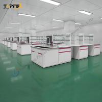 China Functional Lab Space With  Lab Island Bench Customizable Handles for sale