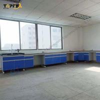 China High Durability Wall-Mounted Laboratory Bench Featuring Ceramic Table Top for sale