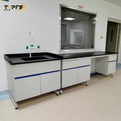 China Floor Standing Laboratory Wall Bench High Durability for Pharmaceutical Industry for sale