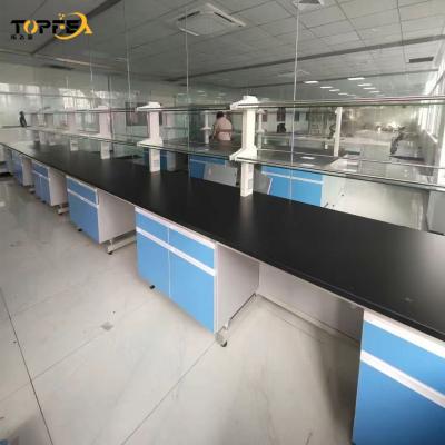 China Mesa de mobiliário de laboratório multifuncional com armário e acessórios à venda